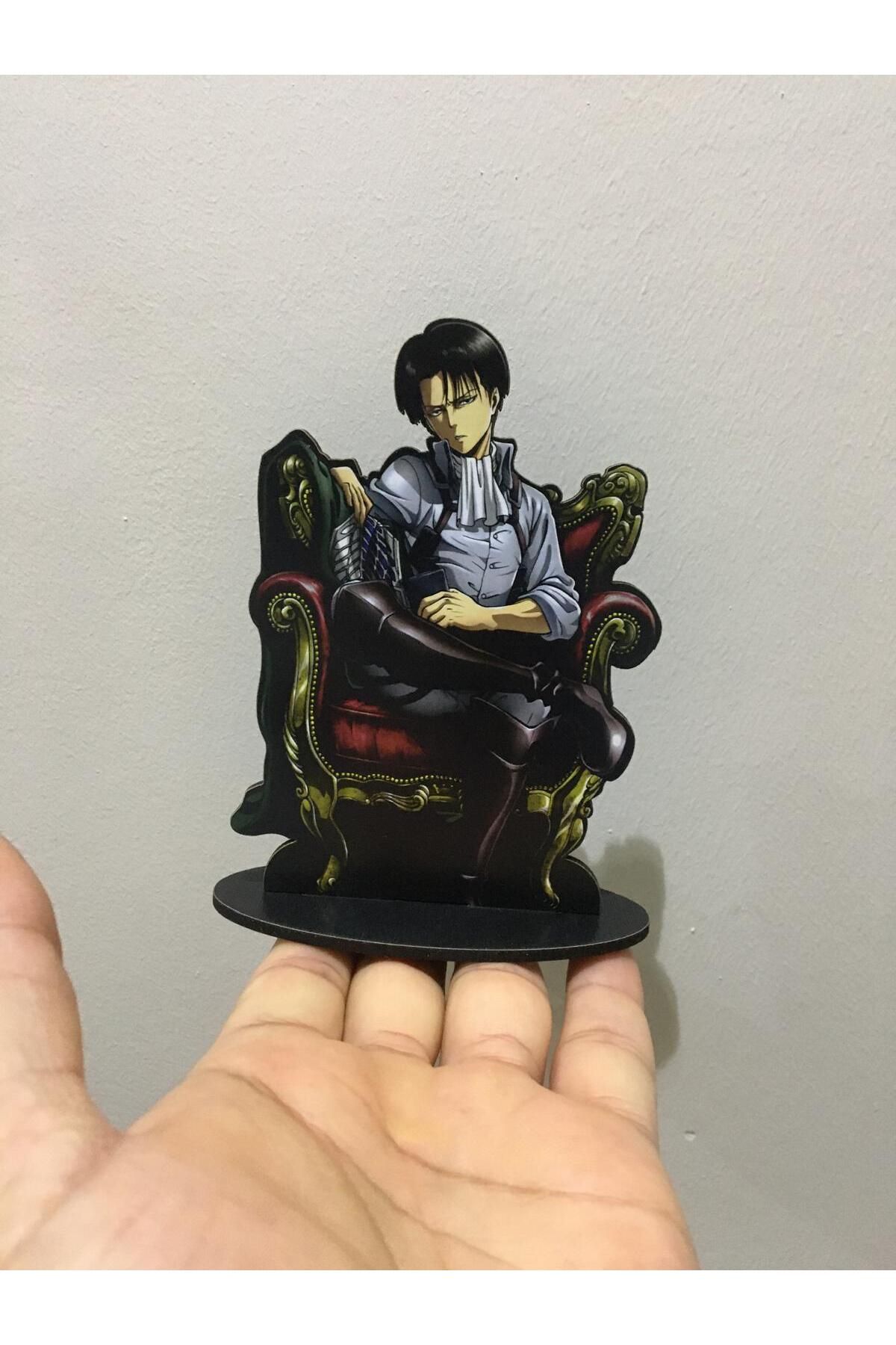 Olympus plus ANİME ATTACK ON TİTAN LEVİ ACKERMAN KARAKTER AHŞAP FİGÜR ...