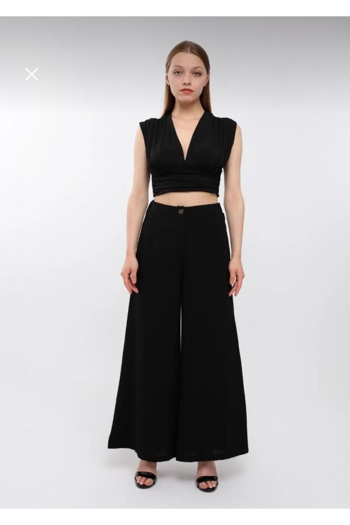 İva crep kumaş beli lastikli pantolon - Fiyatı, Yorumları