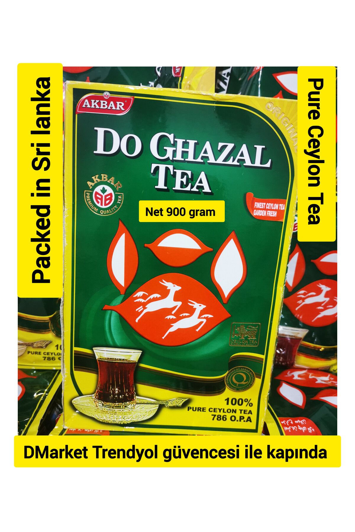 Do Ghazal Tea 100% pure Ceylon Tea 786 O. P. A (Net 900 gram) Fiyatı ...