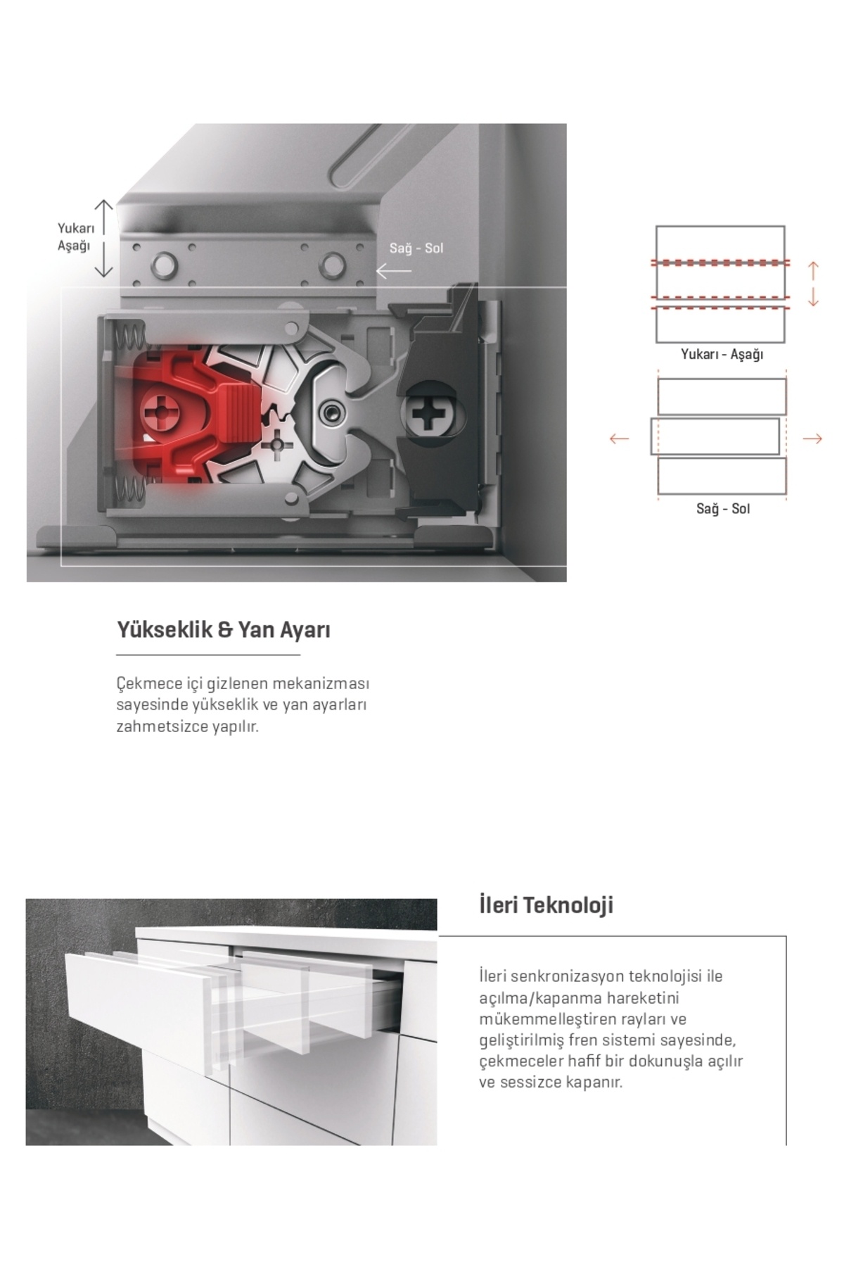 Decormet SAMET ALPHABOX ÇEKMECE RAYI 450 MM GRİ - Fiyatı, Yorumları