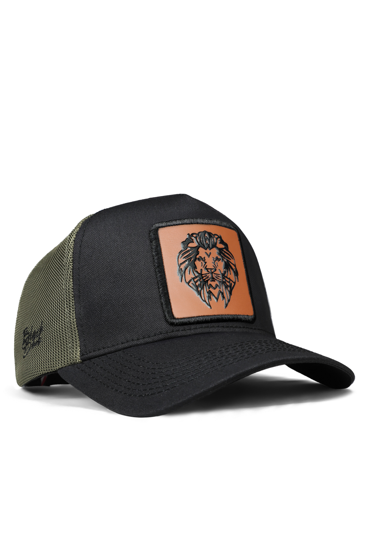 BlackBörk V1 Trucker Aslan - 13CS Kod Logolu Unisex Siyah-Haki Şapka ...