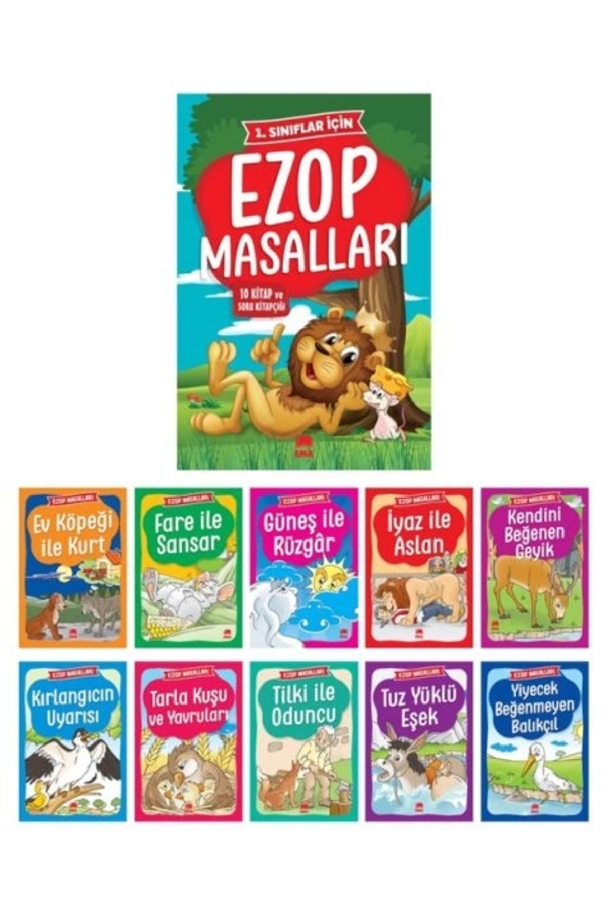 Genel Markalar Ezop Masalları Seti - 10 Kitap Takım Küçük Boy - Fiyatı ...