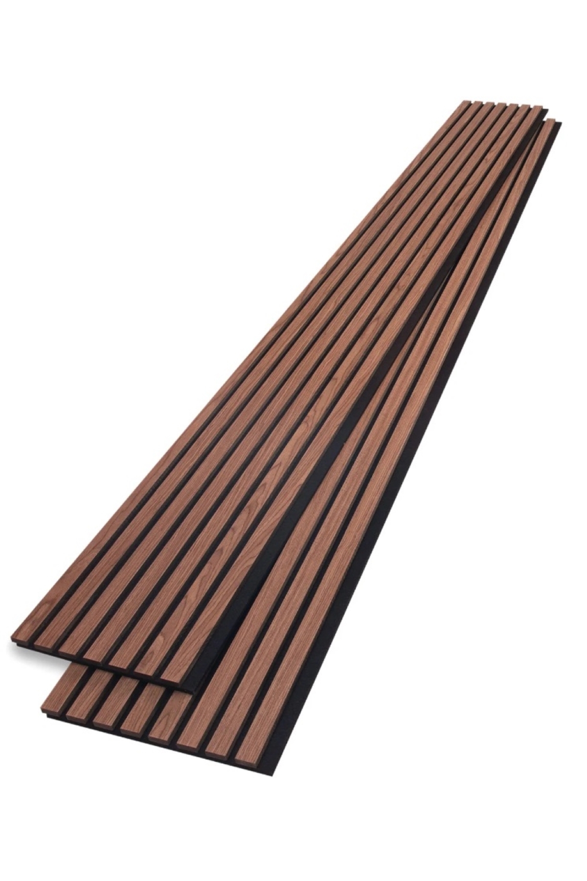 Şahan Art Deco Akustik Duvar Paneli / 60x280 / Ceviz / 3 Mm Keçe / 6 Mm ...