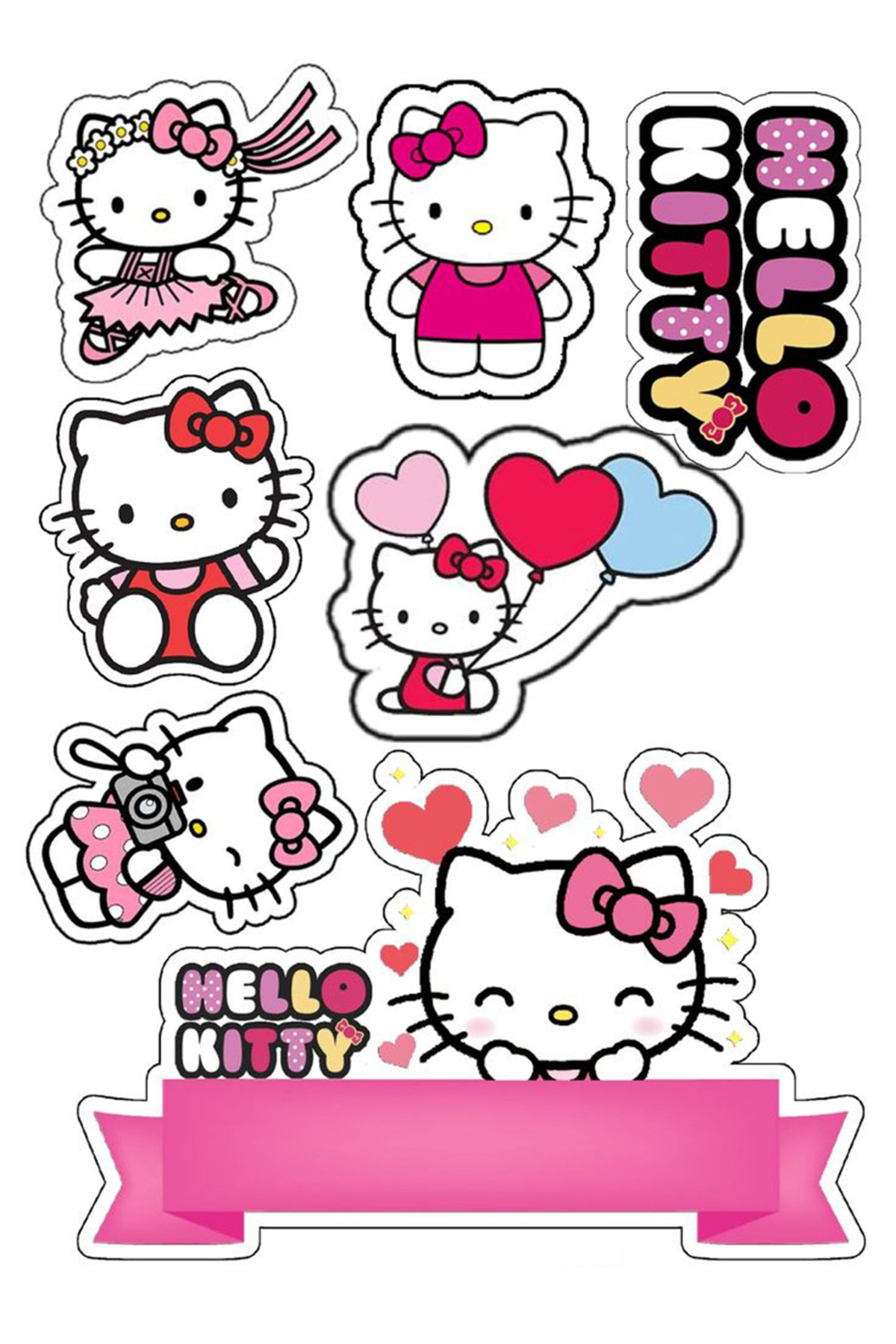 BK Design Hello Kitty Sticker Telefon Laptop Notebook Tablet Defter ...