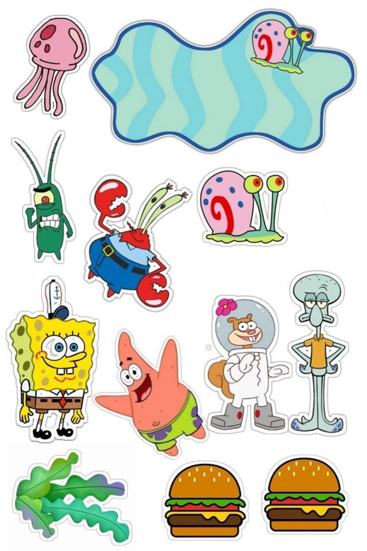 BK Design Sünger Bob Sticker Telefon Laptop Notebook Tablet Defter ...