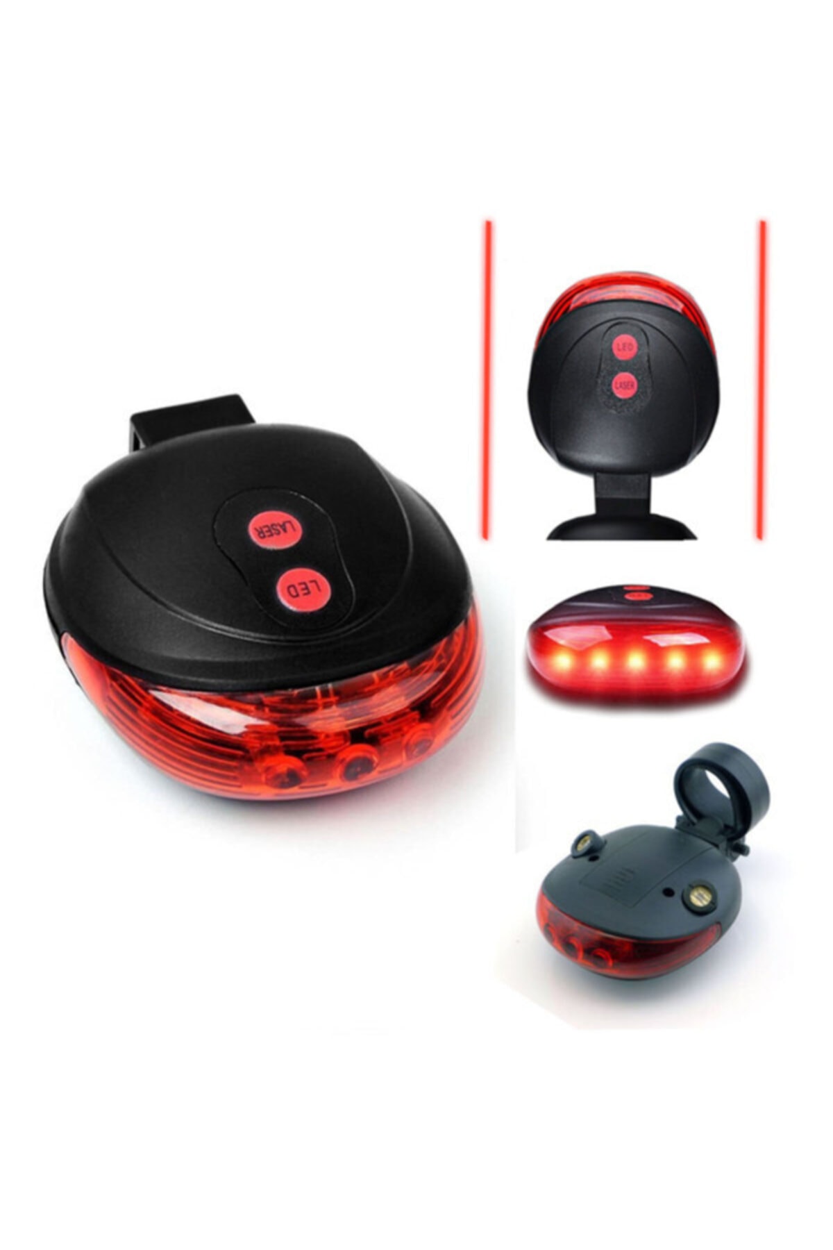 ATAELEKTRONİK 7 Fonksiyonlu Bisiklet Lambası Lazeri Arka Far Stop Led ...