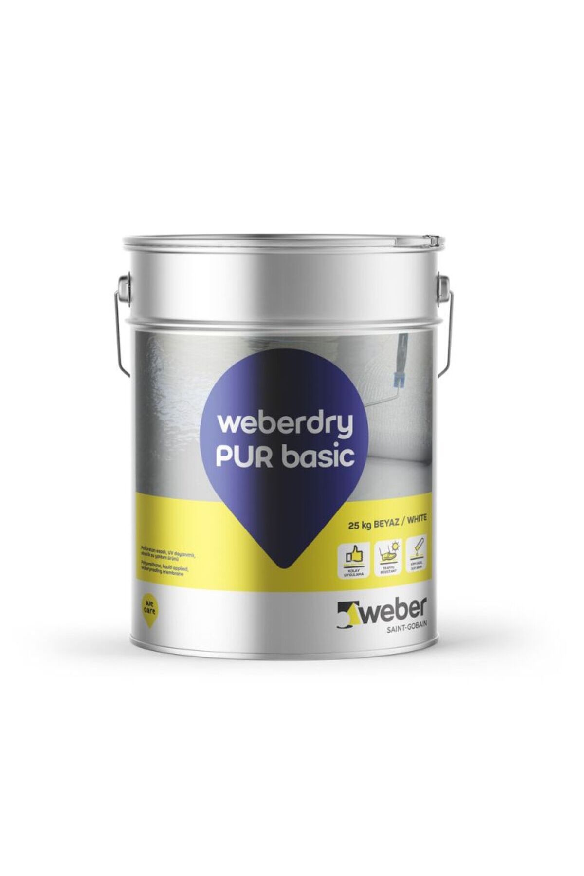 WEBER Dry Pur Basic Gri Poliüretan Su Yalıtımı 25 kg - Fiyatı, Yorumları
