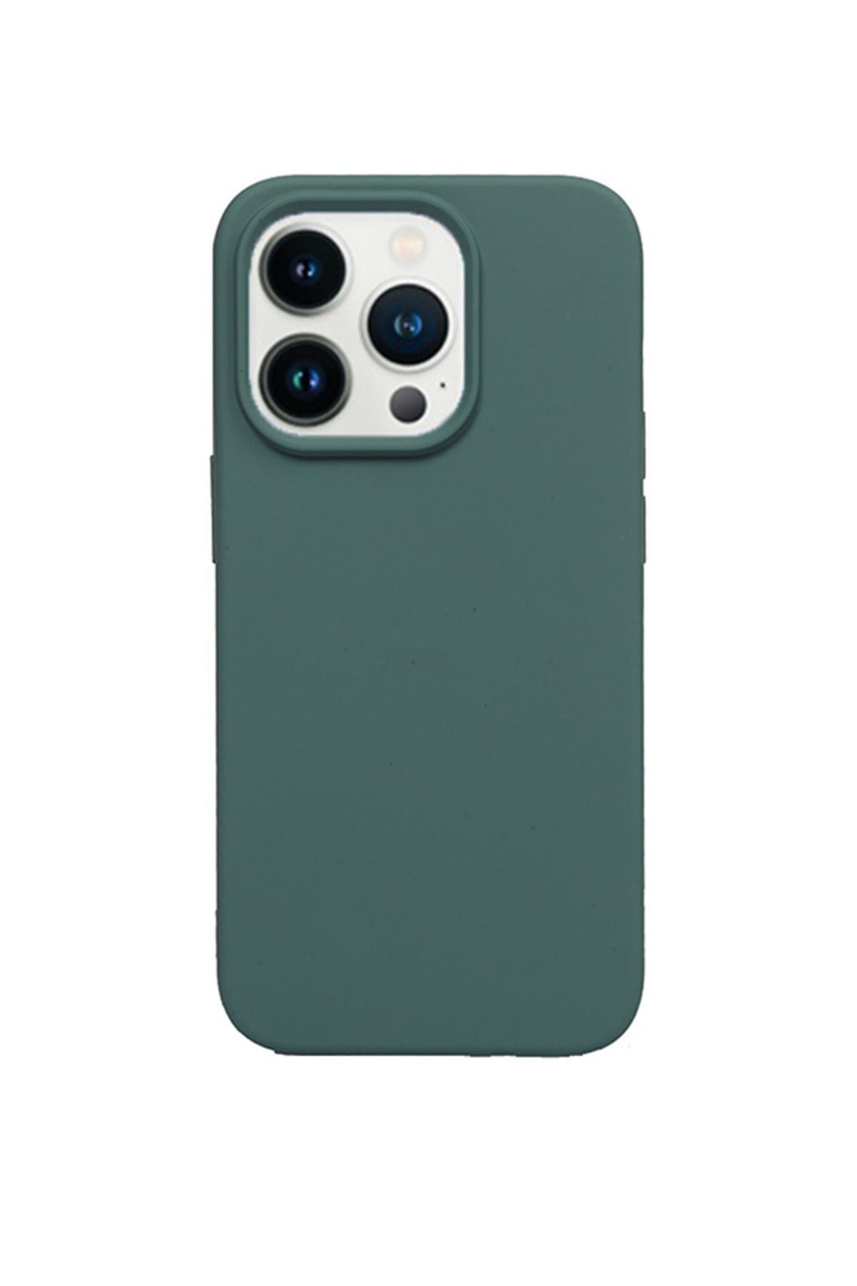 TrendCell Iphone 13 Pro Max Uyumlu Haki Yeşil Logolu Lansman Kılıf Içi ...