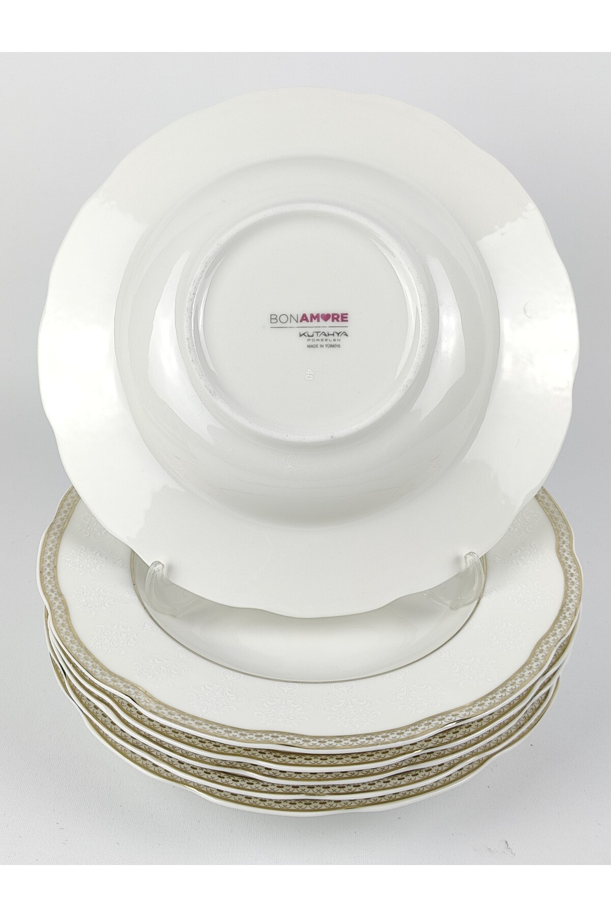 Kütahya Porselen BonAmore Serisi 23 Cm Çukur Yemek Tabağı Çeşitleri 6 ...