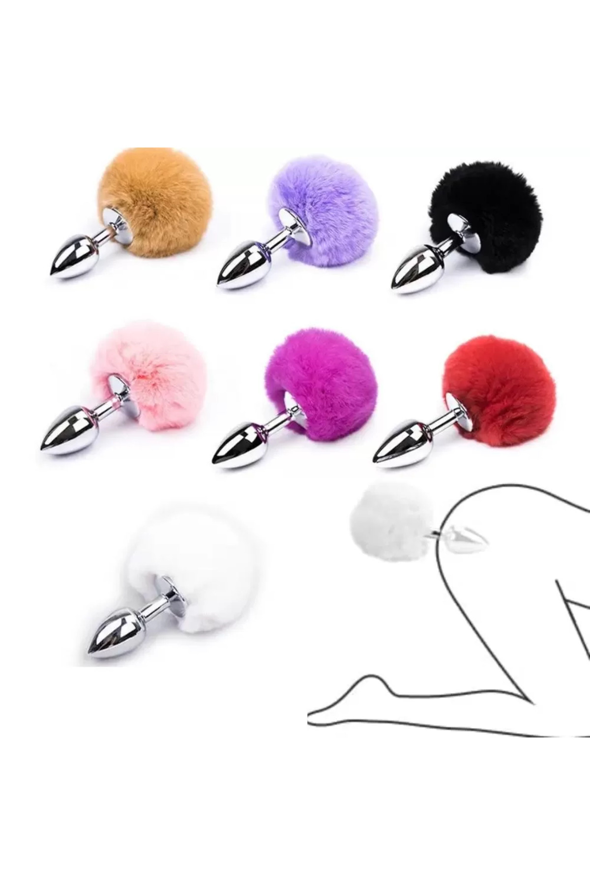 Sekix BUNNY TAIL BUTT PLUG Tavşan Kuyruklu Metal Anal Tıkaç Fiyatı ...