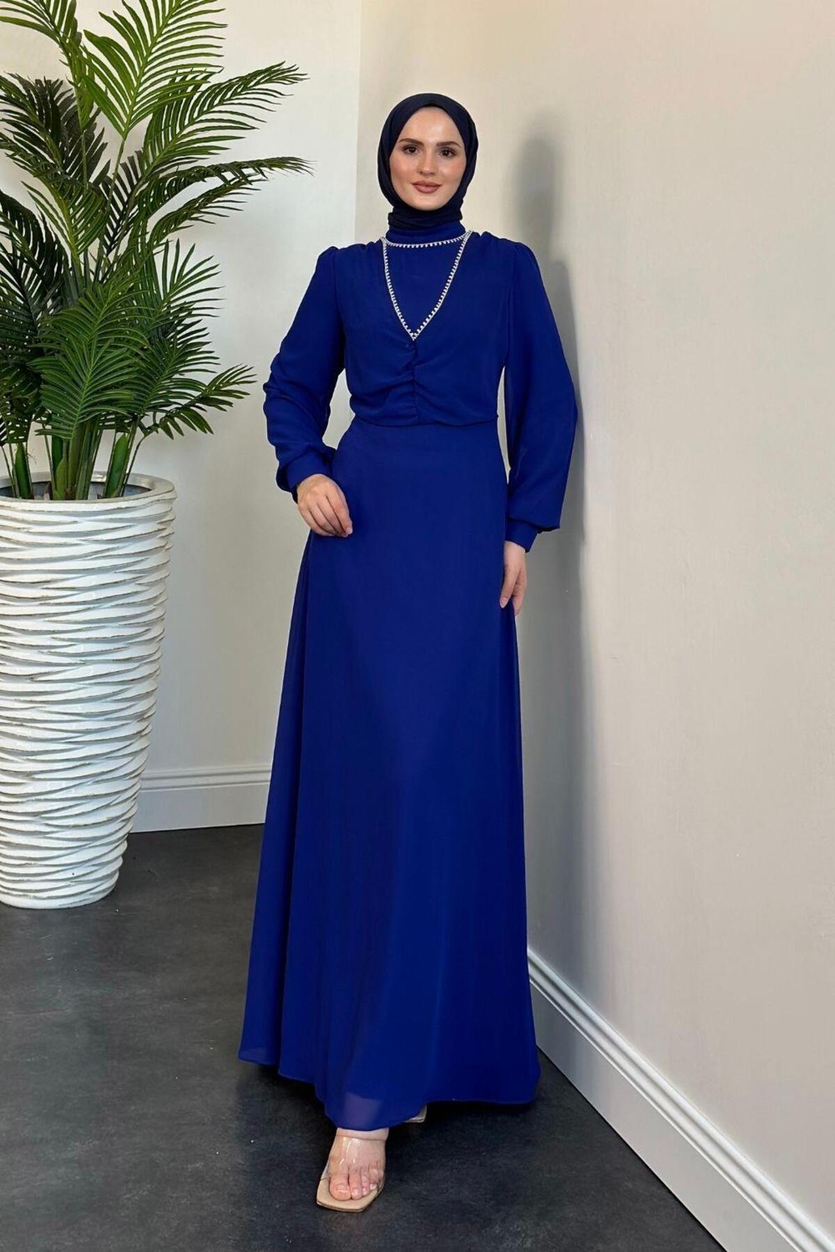 Şulemoda Giyim Laura Abiye Saks Fiyatı, Yorumları - Trendyol