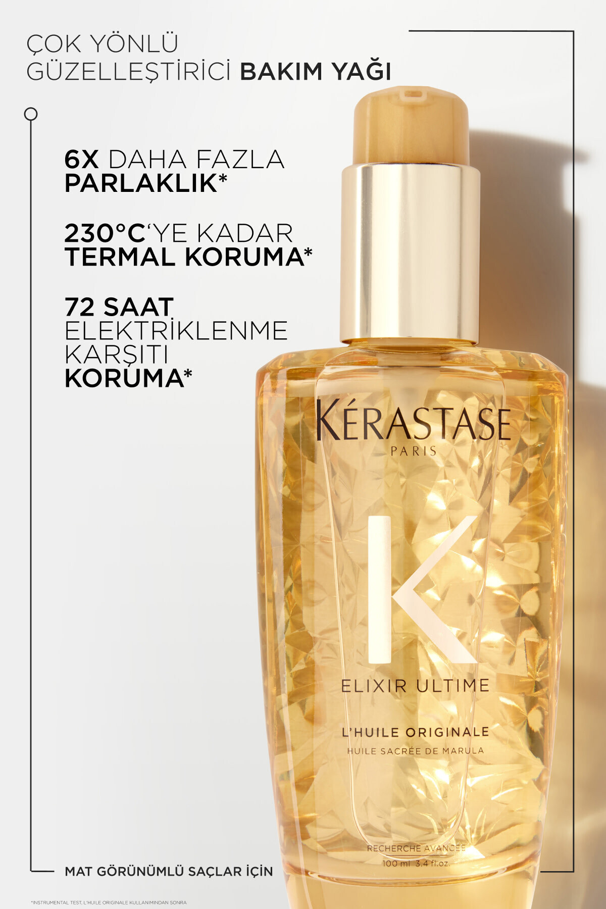 Kerastase Elixir Ultime Yağ L'Huile Originale Oil 100 ml 3474636613908 ...