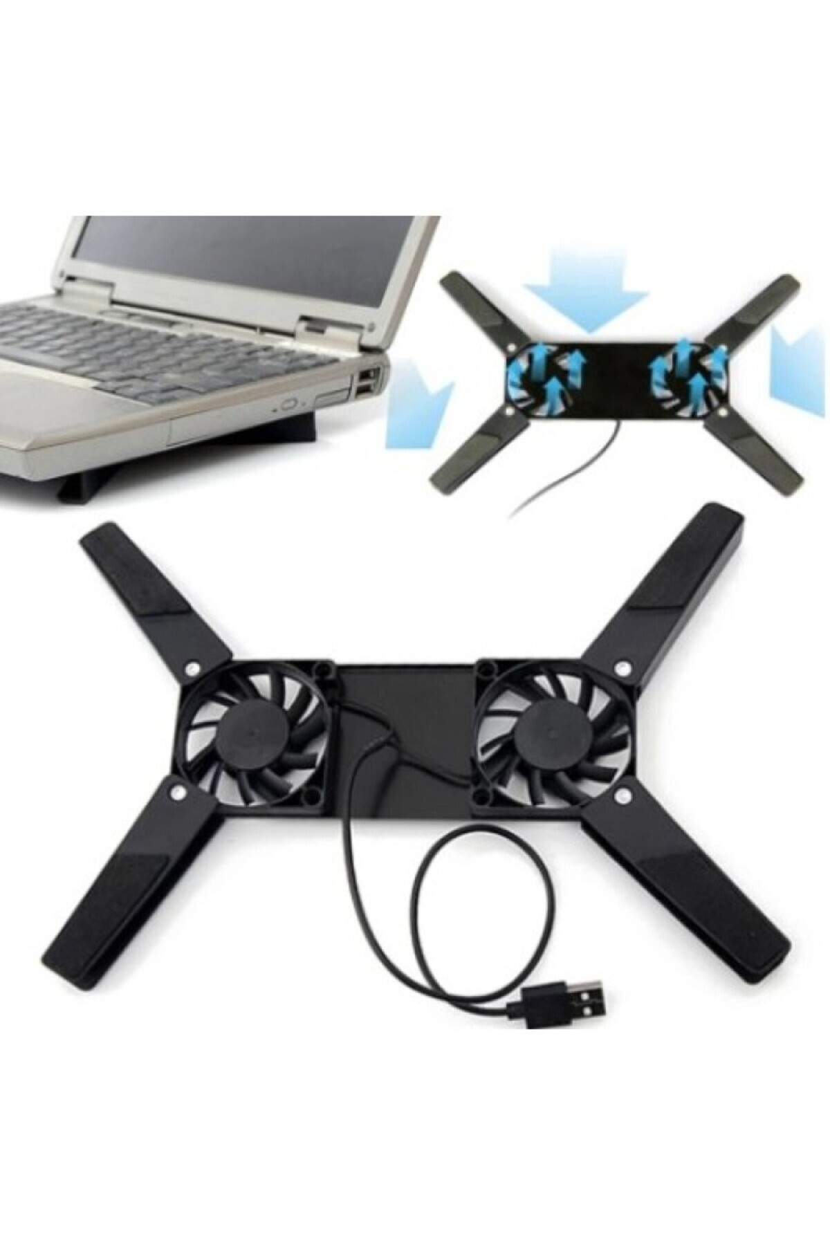 TopTic USB' li Dayanıklı Kolay Ayarlanır Ergonomik Laptop Soğutucu ...