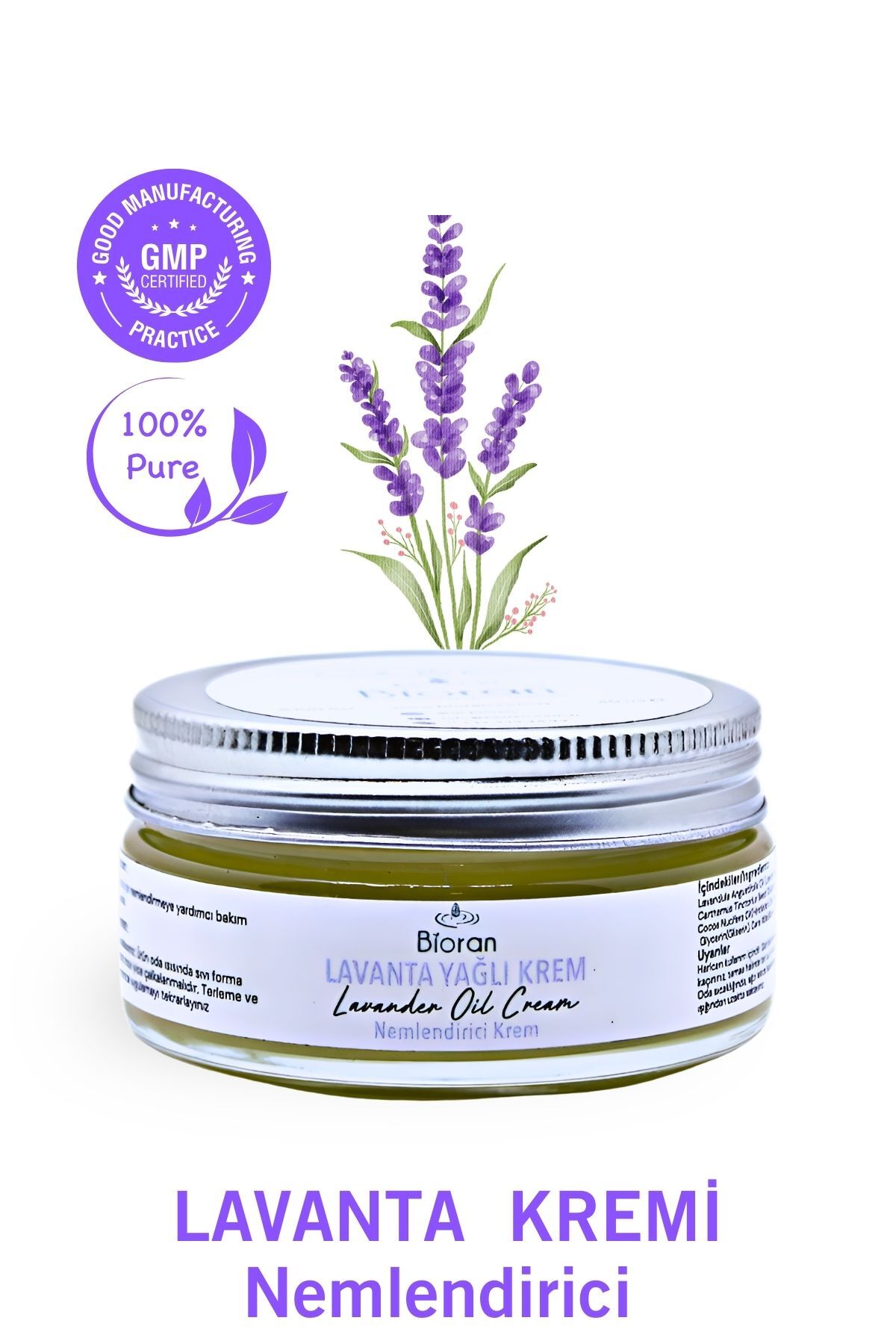 Bioran Lavanta Yağlı Yoğun Bakım Kremi 40 Ml.%100 Doğal Sivilce Karşıtı ...