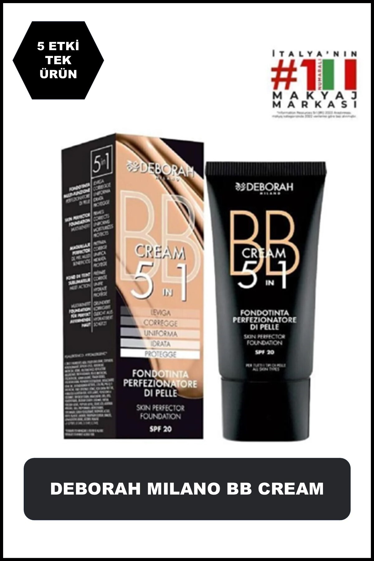 Deborah BB Krem - 5 in 1 BB Cream No: 02 30 ml 8009518135701 - Fiyatı ...