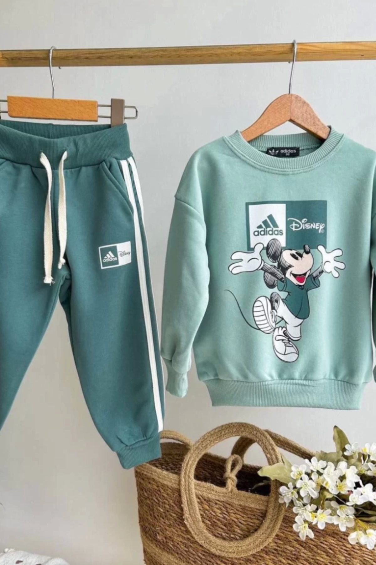 Kidmark Çocuk Modası Unisex Su Yeşili Mickey Mouse Takım Fiyatı ...