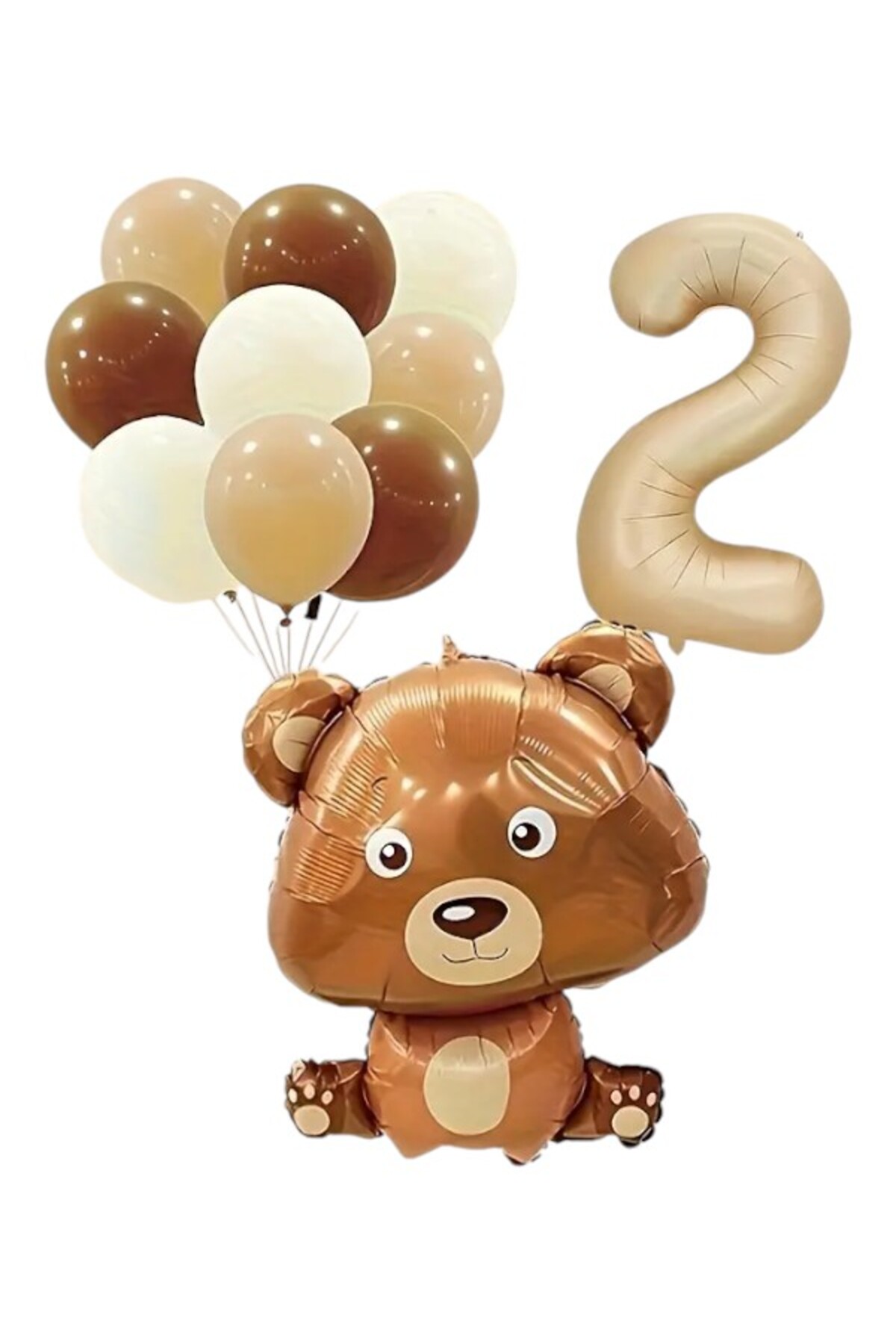 ZEAP Şapşal Ayıcık Temalı Balonu Kum Beji Yaş Folyo Balonlu Parti Seti ...