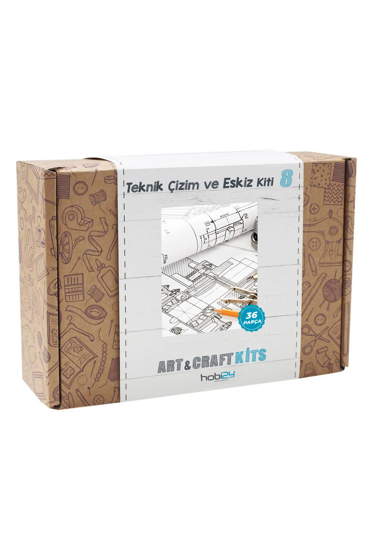 Hobi24 Teknik Çizim Ve Eskiz Kiti - Kit 8 - Fiyatı, Yorumları