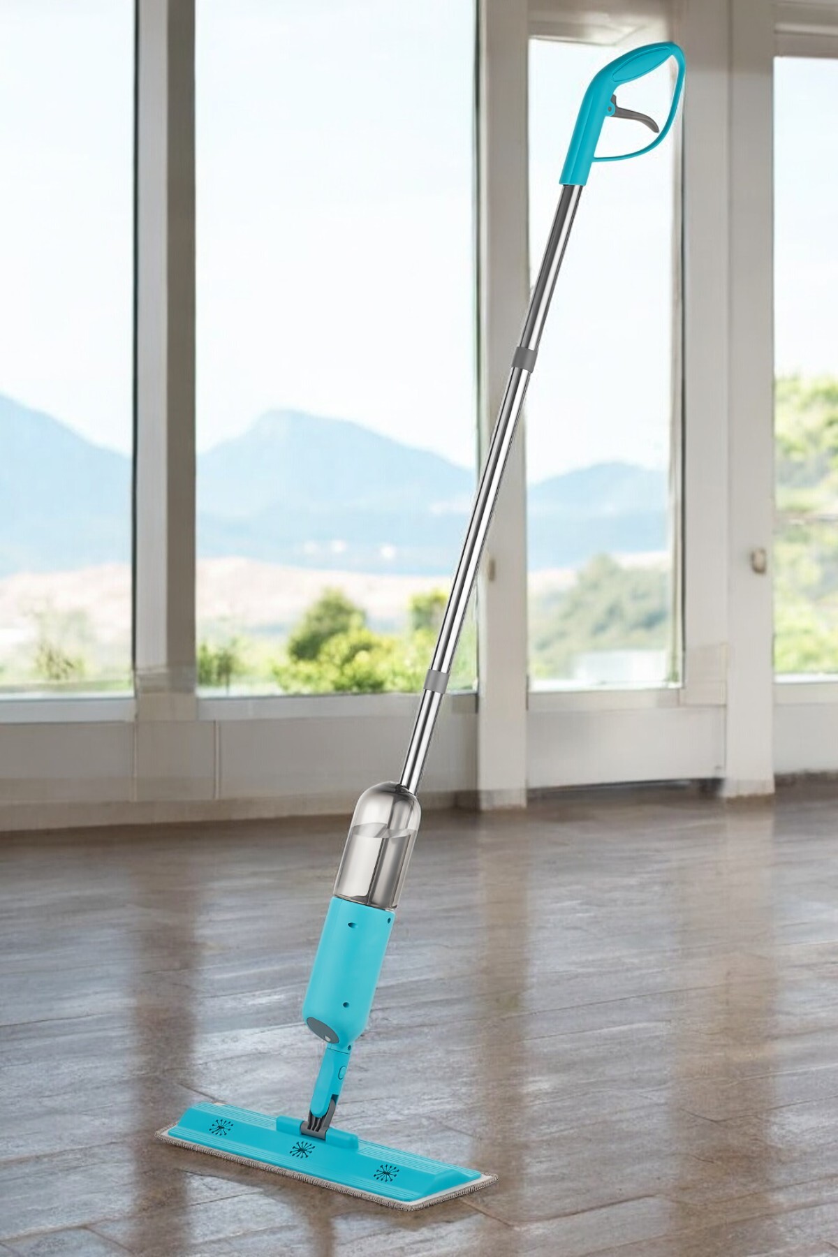obido Cool Mop Sprey Mop Temizlik Seti ”Turkuaz” Cırtlı Mikrofiber Bez ...