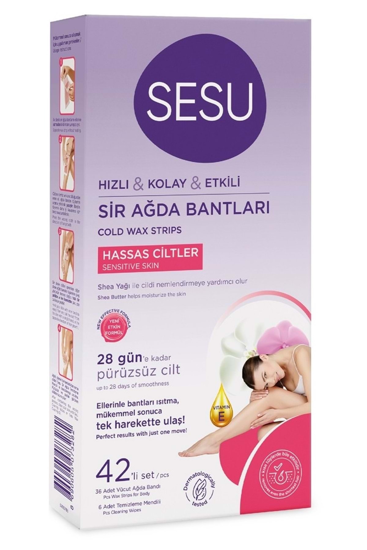 Sesu ( CTD ) Sesu Sir Ağda Bandı 42 Li Pk Hassas Cilt ( TEKLİDİR ...