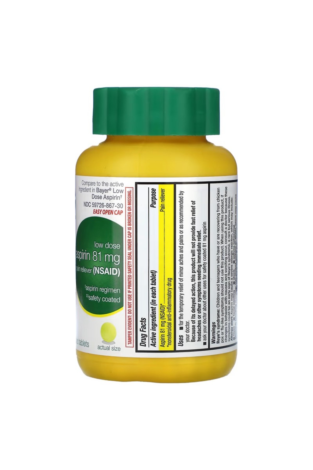 Life Extension Aspirin 81 mg 300 Enteric Coated Tablets - Fiyatı, Yorumları