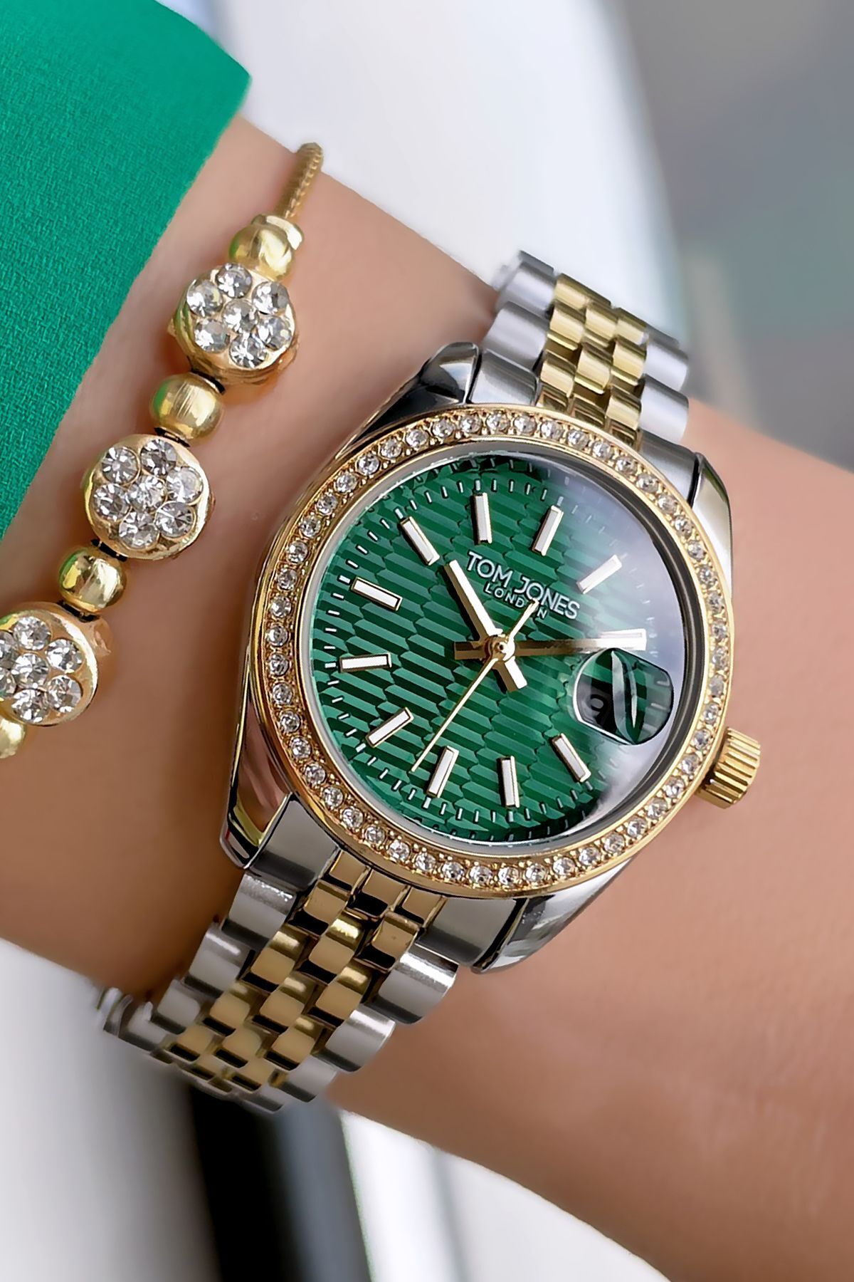 Tom Jones Orijinal Kadın Kol Saati 3 Atm Su Geçirmez İki Renk Çelik ...