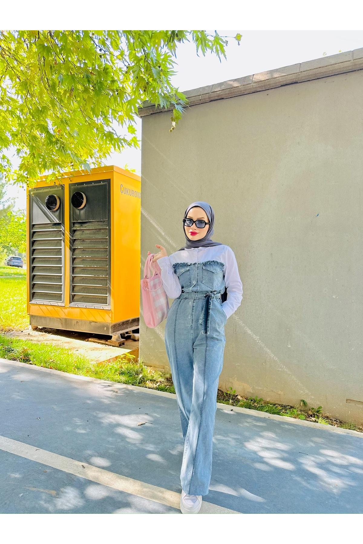 Milenastyle Tasarım Gömlek Detaylı Kot Tulum Fiyatı, Yorumları - Trendyol