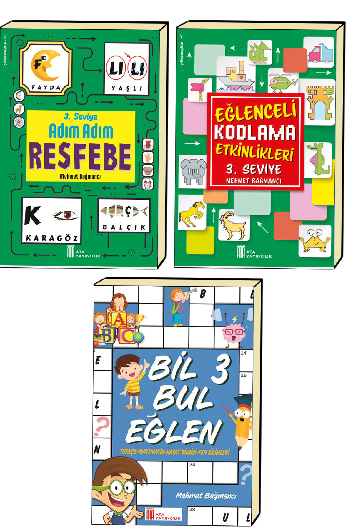 Ata Yayıncılık 3.sınıflar Için Resfebe-kodlama-bil Bul Eğlenceli Set ...