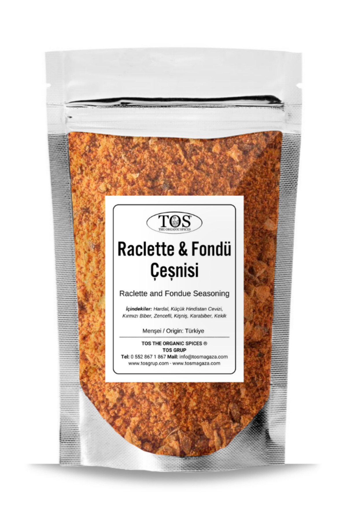 TOS The Organic Spices Raclette ve Fondü Çeşnisi 100 gr Raclette and ...