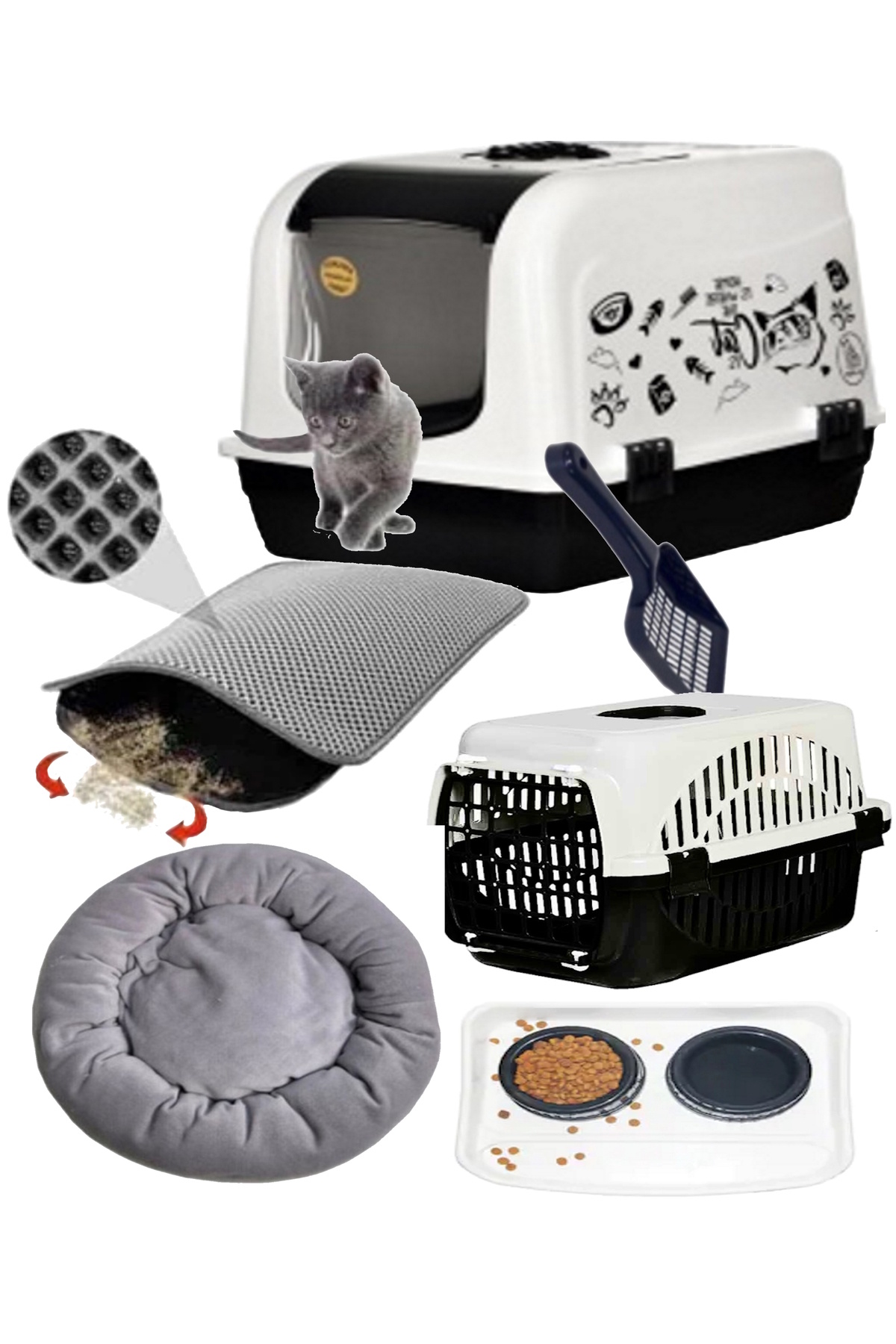 optimal&prime Maxi Xxl Kedi Tuvalet Kabı Üste Acılır (kauçuk Paspas ...