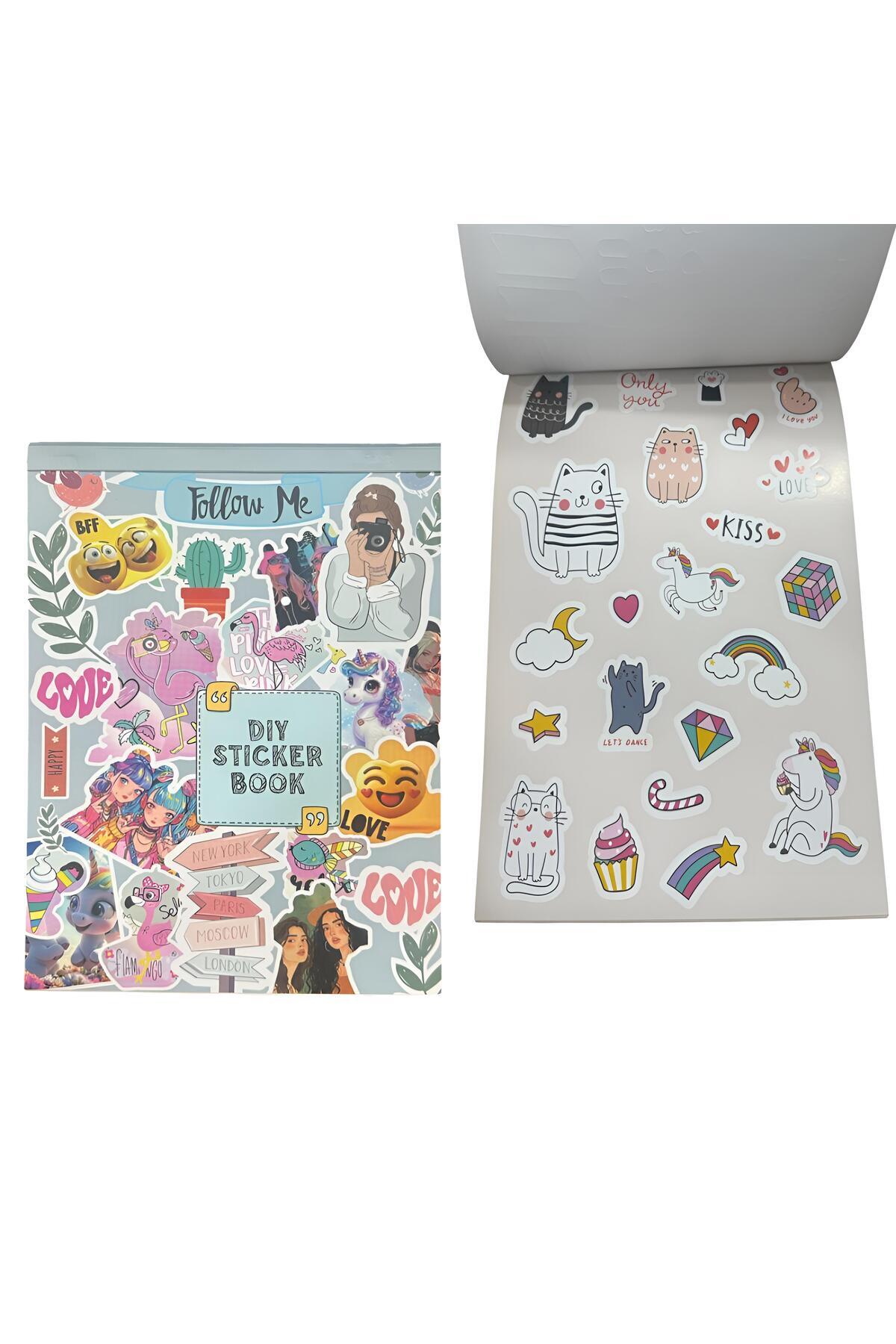 EXENET Popüler Defter Kitap Sticker Seti: 16 Yaprak Yaratıcı Renkli ...