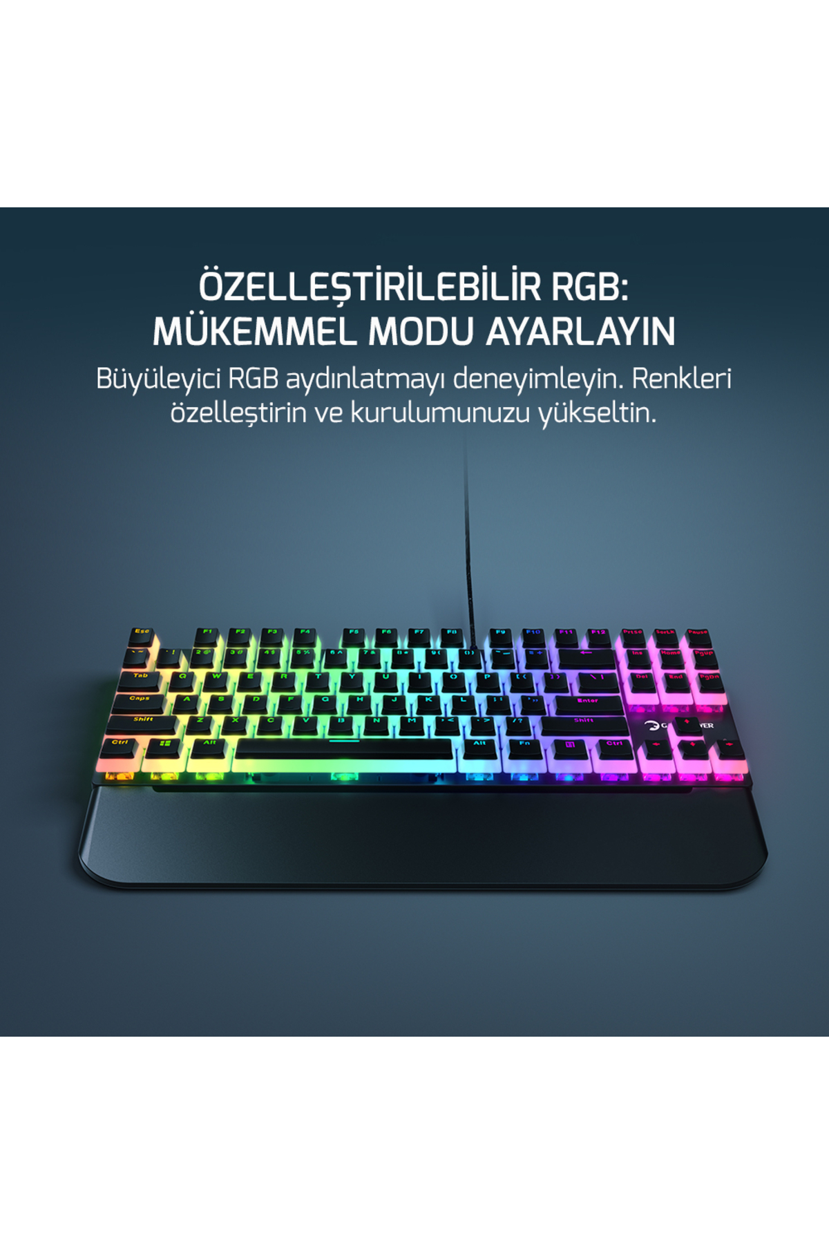 Gamepower Suki Tkl Mekanik Blue Outemu Switch Puding Keycaps Ingilizce ...