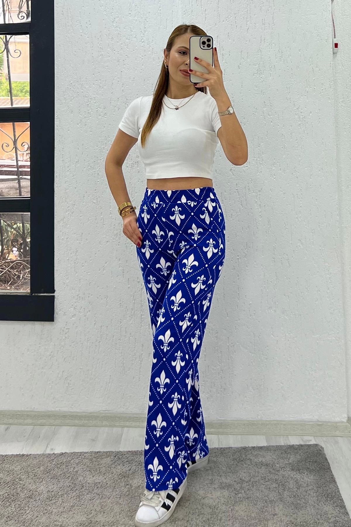 İrka Moda İpeksi Bürümcük Pantolon Mavi Fiyatı, Yorumları - Trendyol