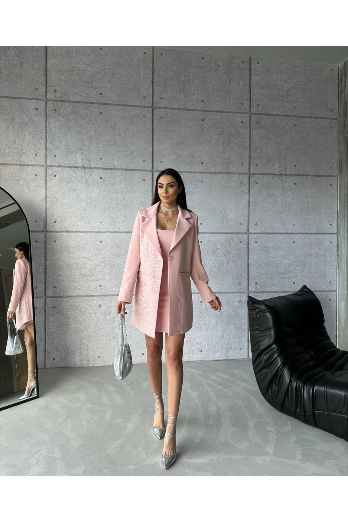 PHYSKOS Varak Detay Elbise Ceket Takım Fiyatı, Yorumları - Trendyol