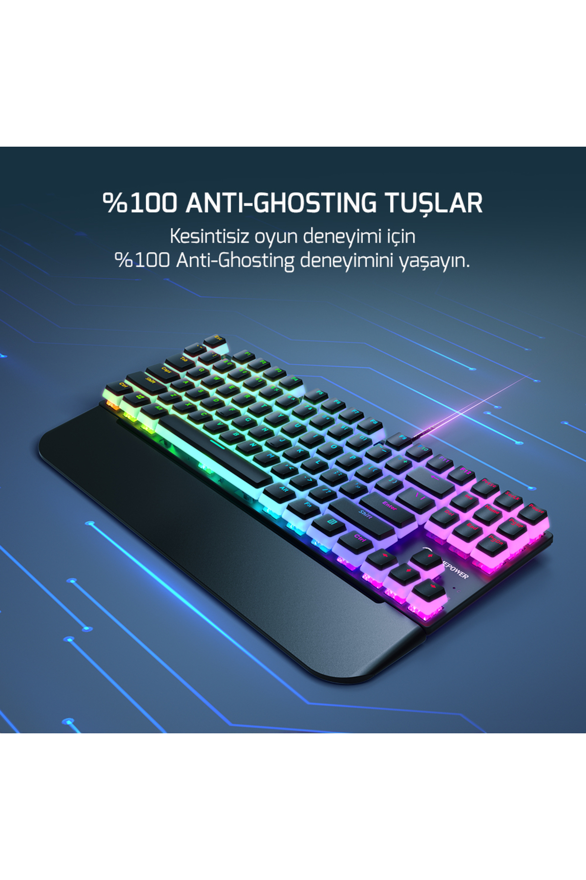 Gamepower Suki Tkl Mekanik Blue Outemu Switch Puding Keycaps Ingilizce ...