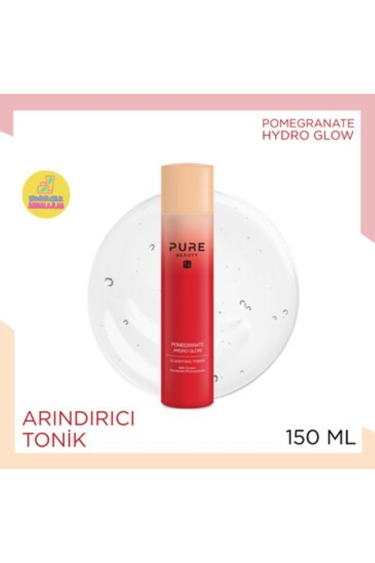 PURE BEAUTY Pomegranate Hydro Glow Makyaj Temizleme Mendili 20 Adet ...