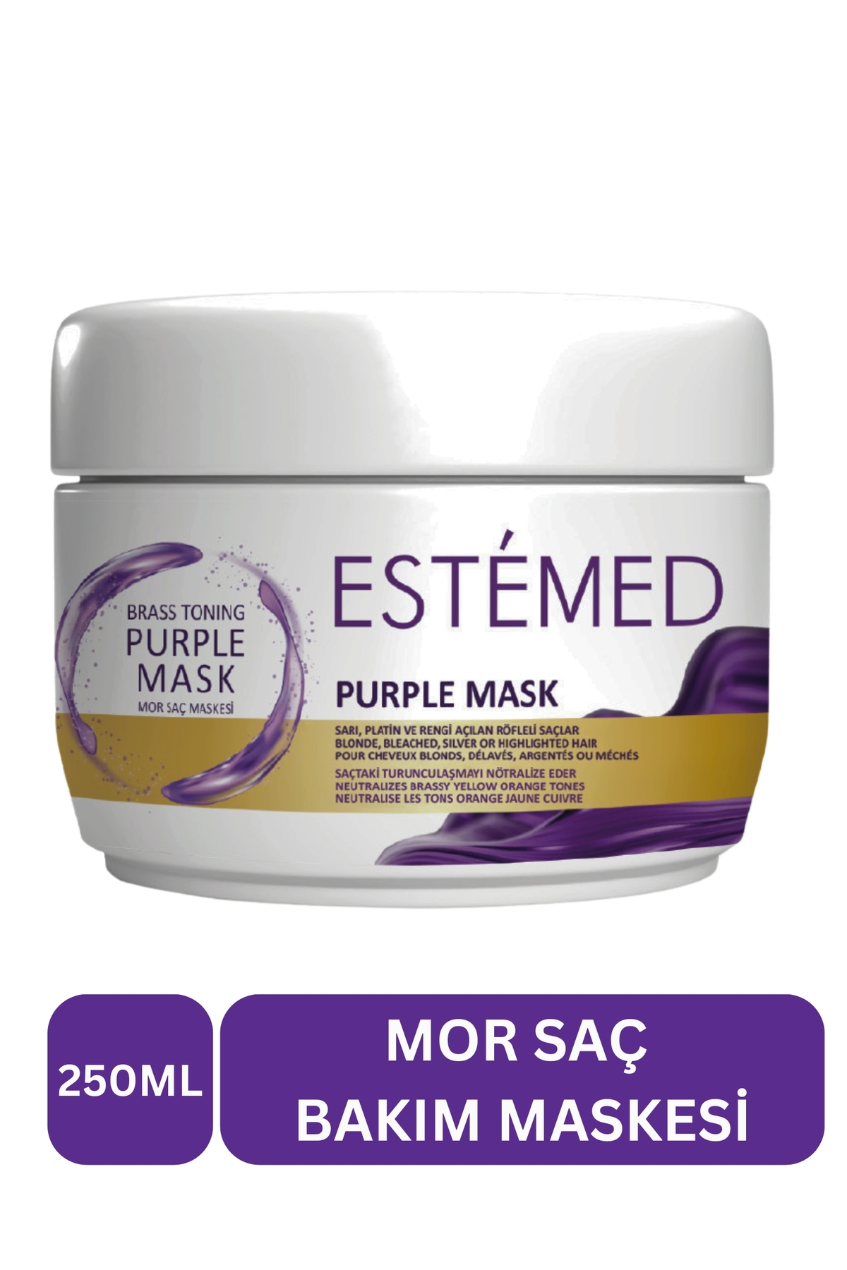 ESTEMED Mor Saç Maskesi & Brass Tonıng Purple Mask 250ml - Fiyatı ...