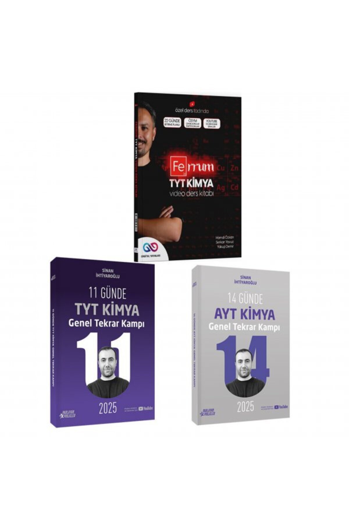 Parlayan Projeler 2025 TYT AYT Kimya Hızlı Tekrar Kamp Seti Sinan İ.+ Orbital TYT Kimya Ferrum ...