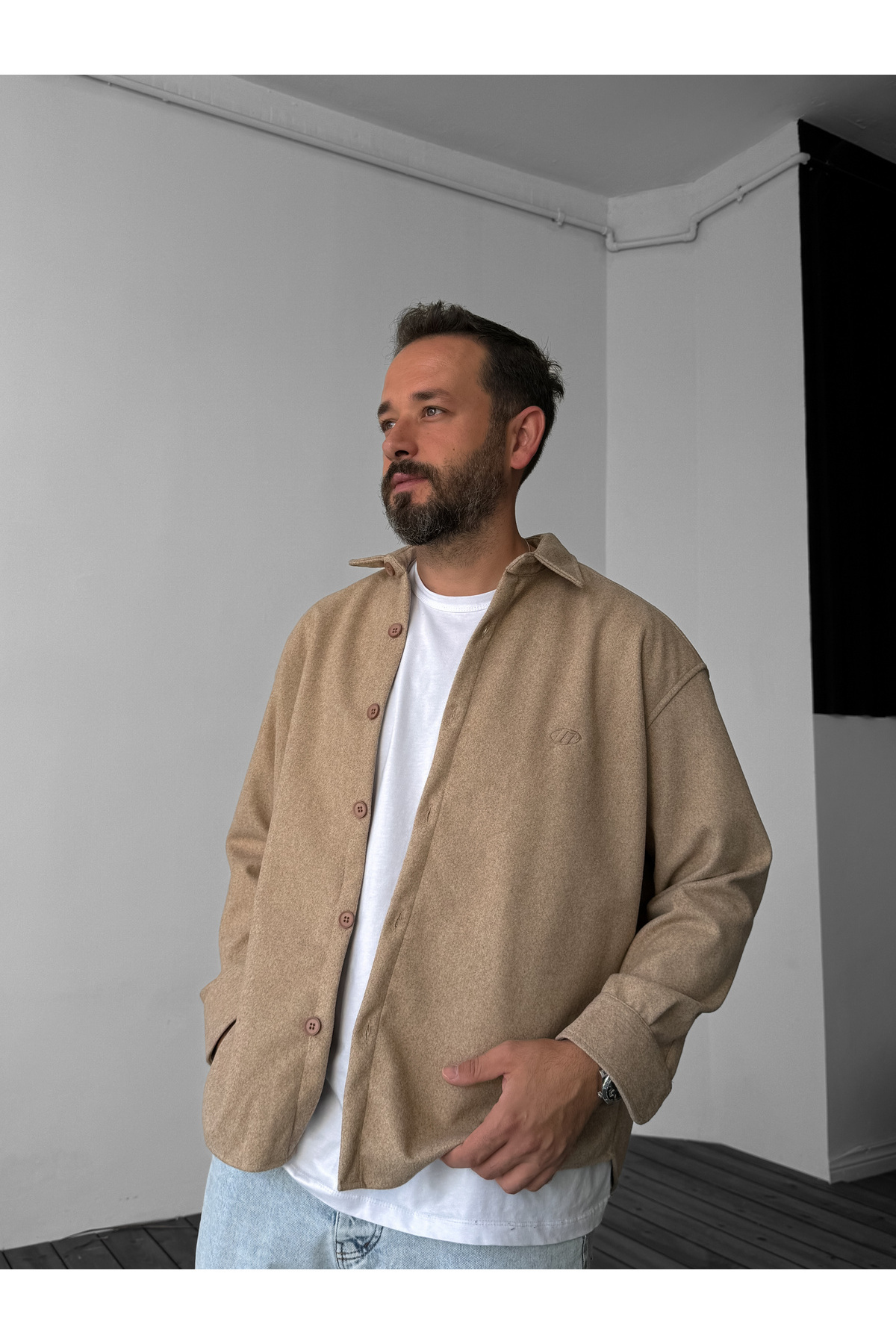 BYBASICMAN Bej Basic Kaşe Gömlek G-5493 Fiyatı, Yorumları - Trendyol