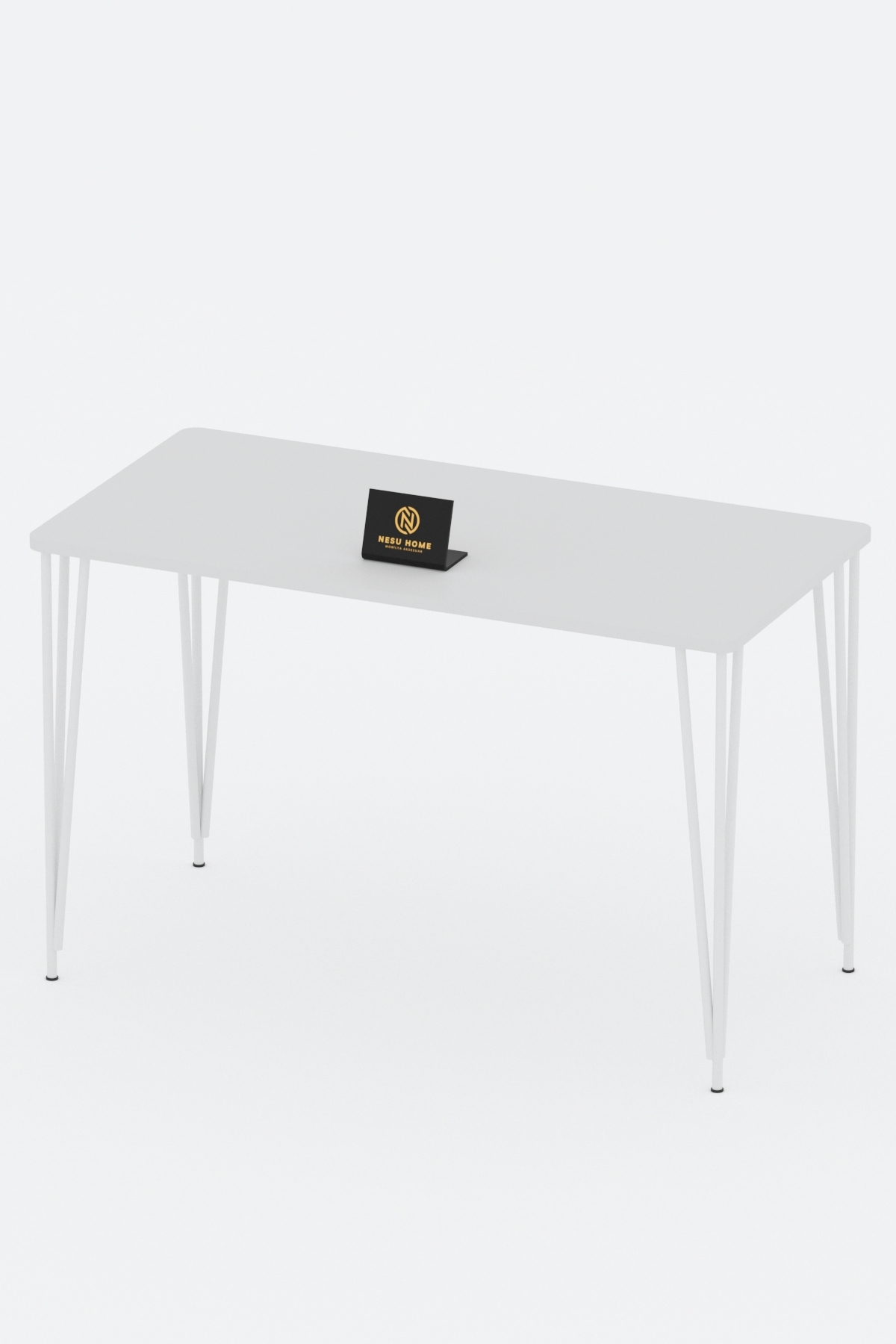 NESU HOME 60 x 120 Metal Ayaklı Mutfak Masası Yemek Masası Çalışma ...