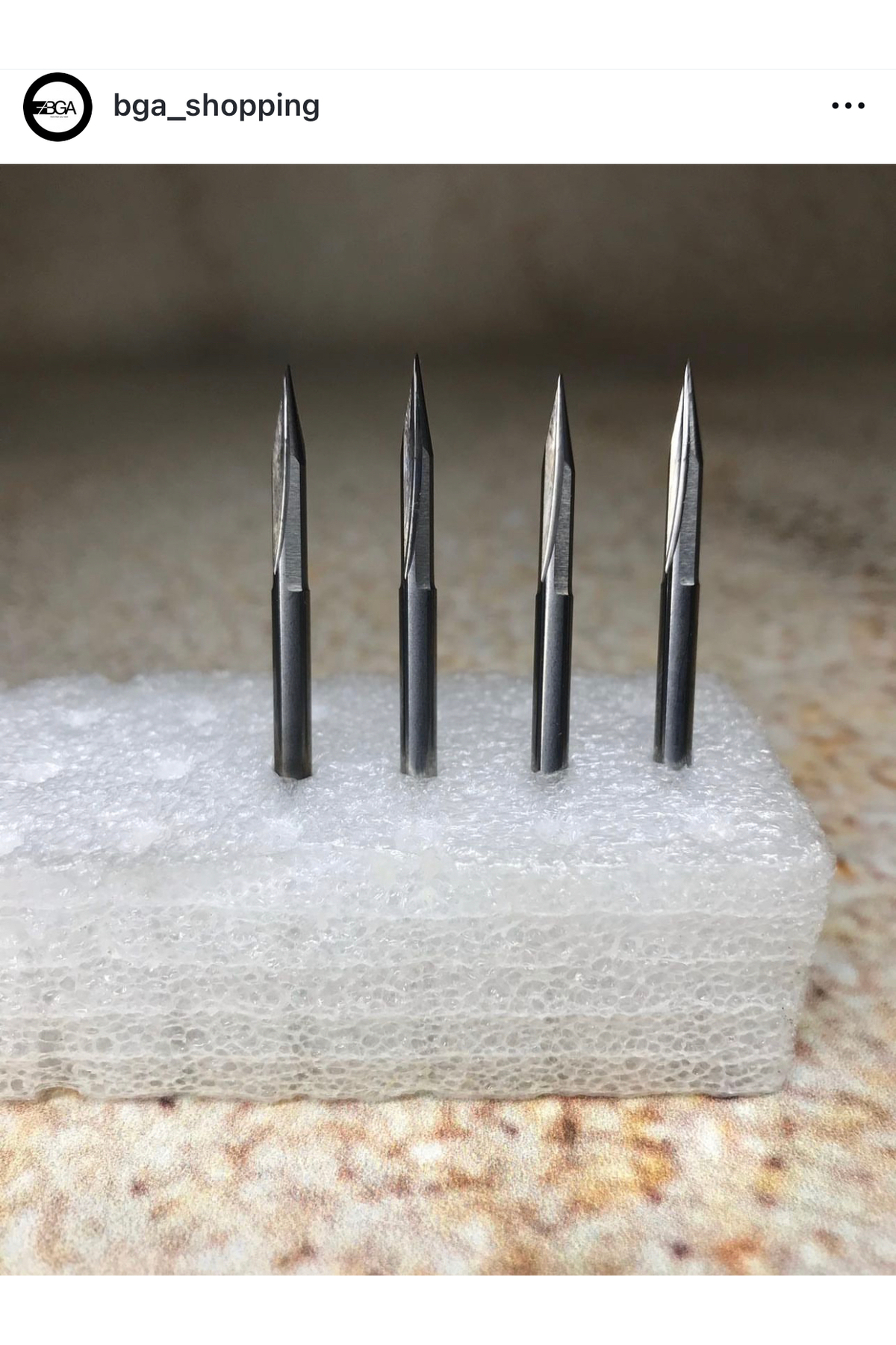 BGA CNC Router Bit 1 adet 3.175mm 2 flüt düz V şekli End Mill 20 derece ...