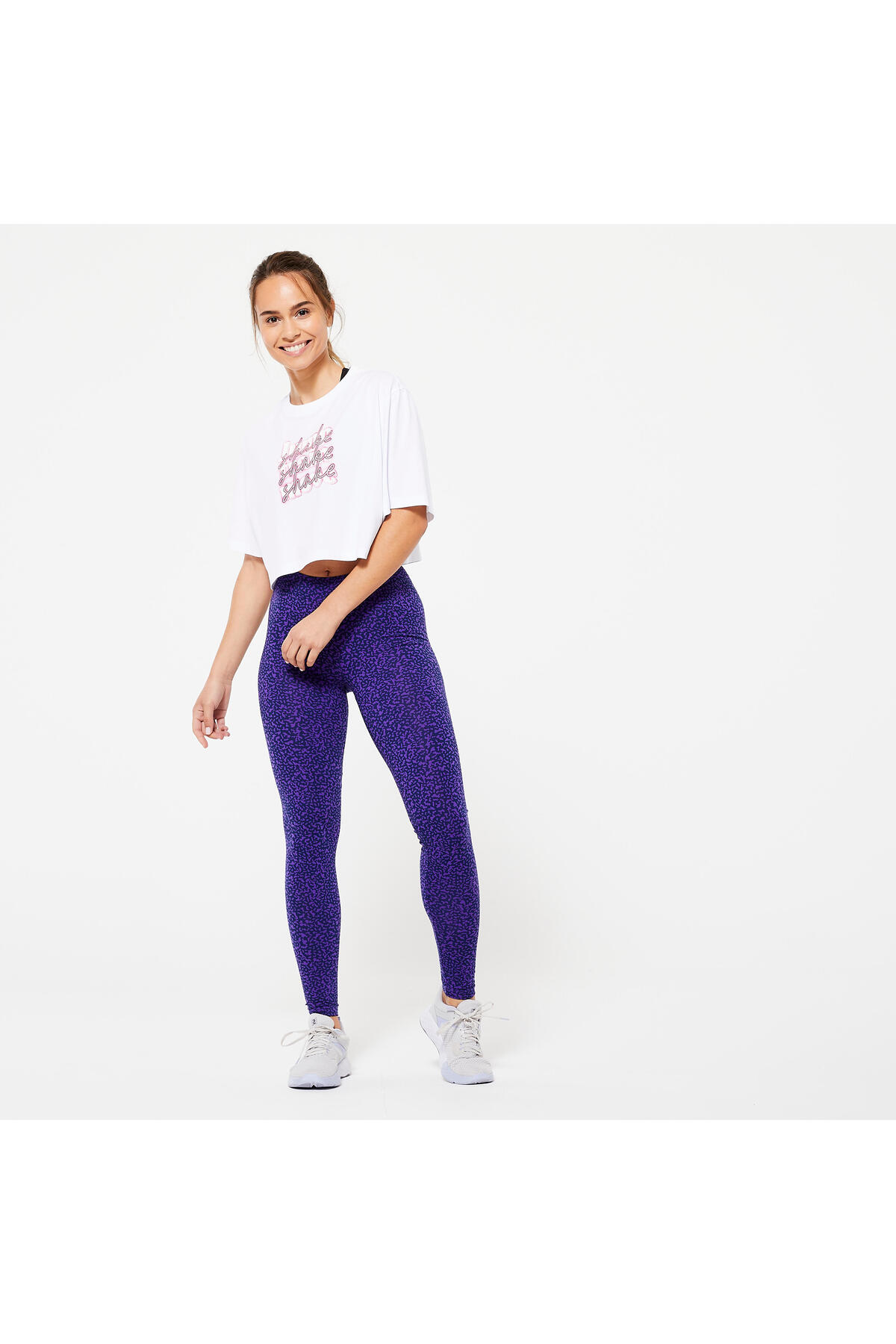 Decathlon Domyos Kadın Beyaz Baskılı Jump Crop Top Tişört - Fiyatı ...