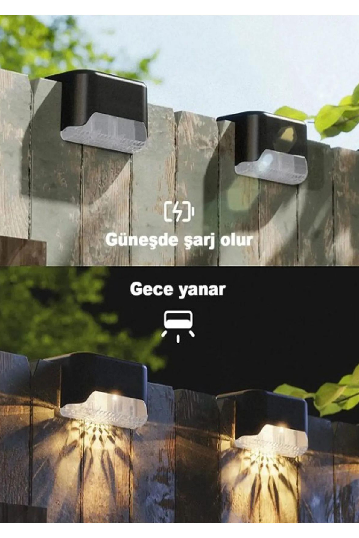 Unichrome Solar Güneş Enerjili Şarj Edilen Köşebent Merdiven Veranda ...