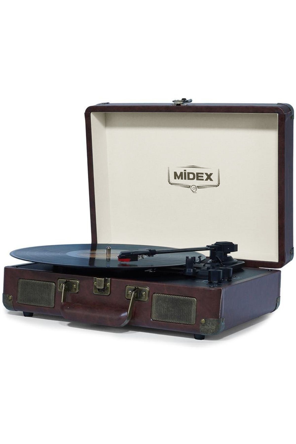 Midex Mtx-101cr Nostaljik Retro Pikap Plak Çalar (ŞARJLI BLUETOOTH AUX ...