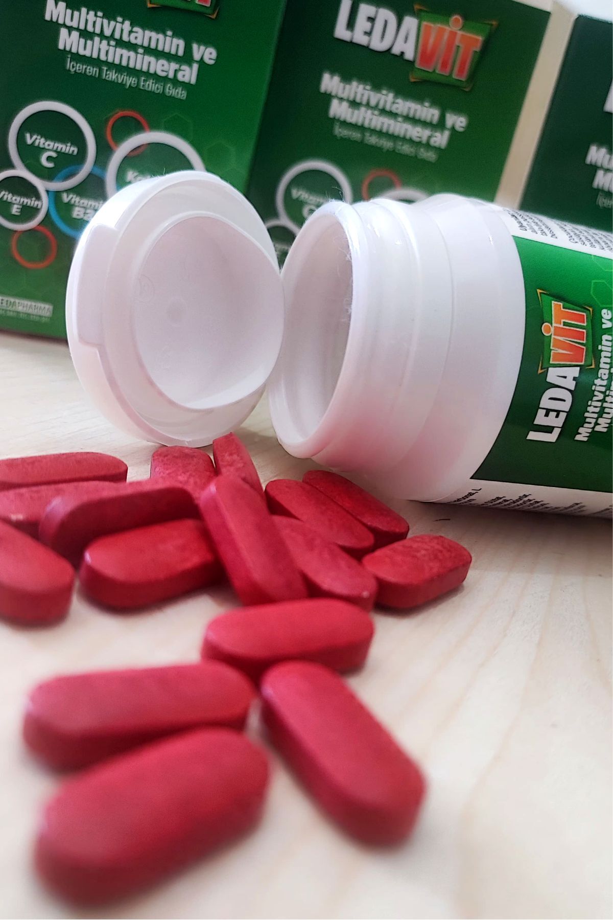 DermoExpress Ledavit Multivitamin Mineral 30 Tablet (KALSİYUM MAGNEZYUM ...