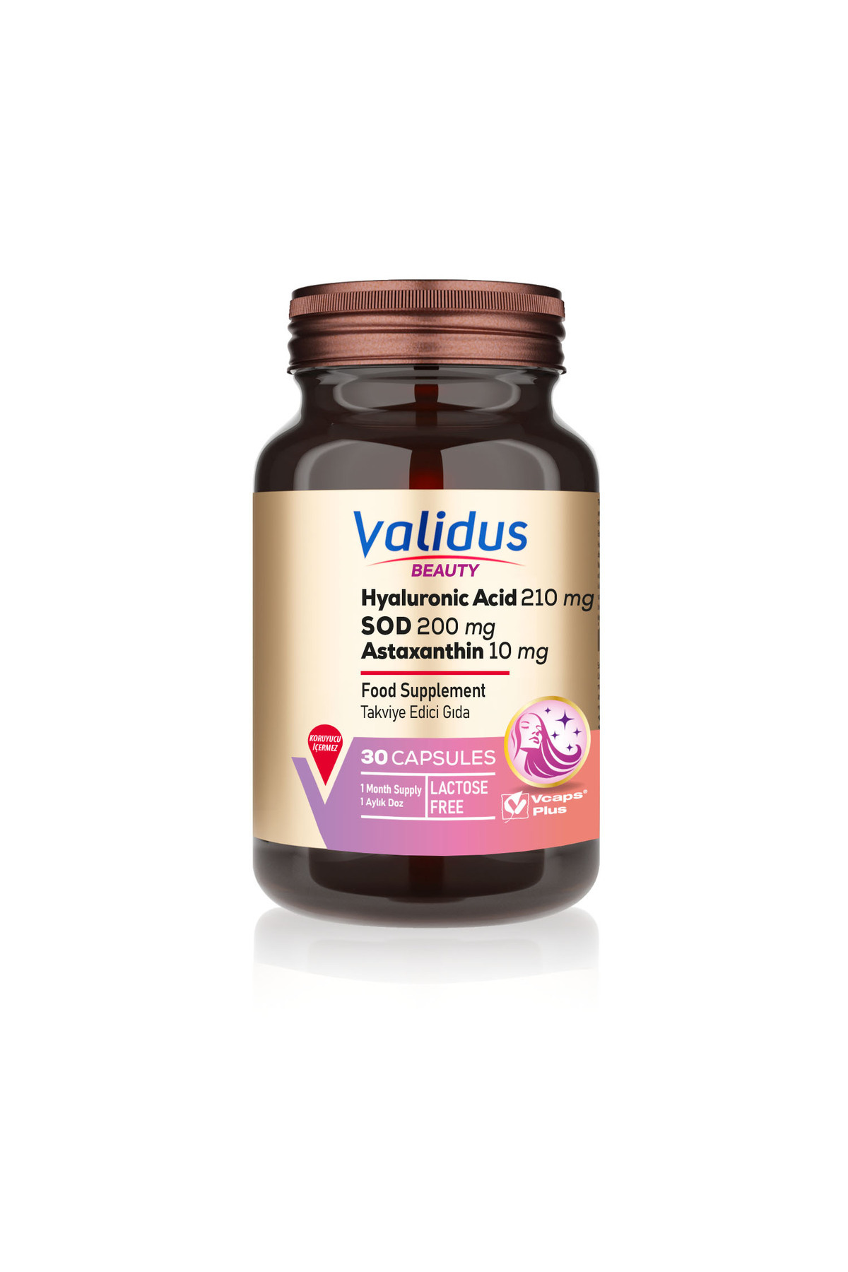 Validus Hyaluronic Acid 210 Mg Astaxanthin 10 Mg 30 capsules Fiyatı ...