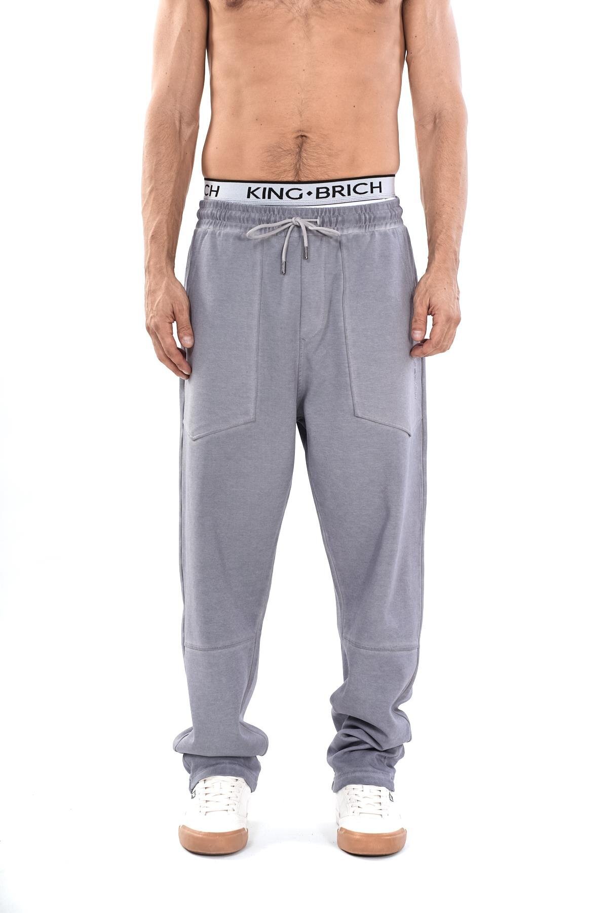 king brich Kingbrich Beli Lastikli Cepli Yağ Yıkamalı Erkek Alt Eşofman Fiyatı, Yorumları - Trendyol