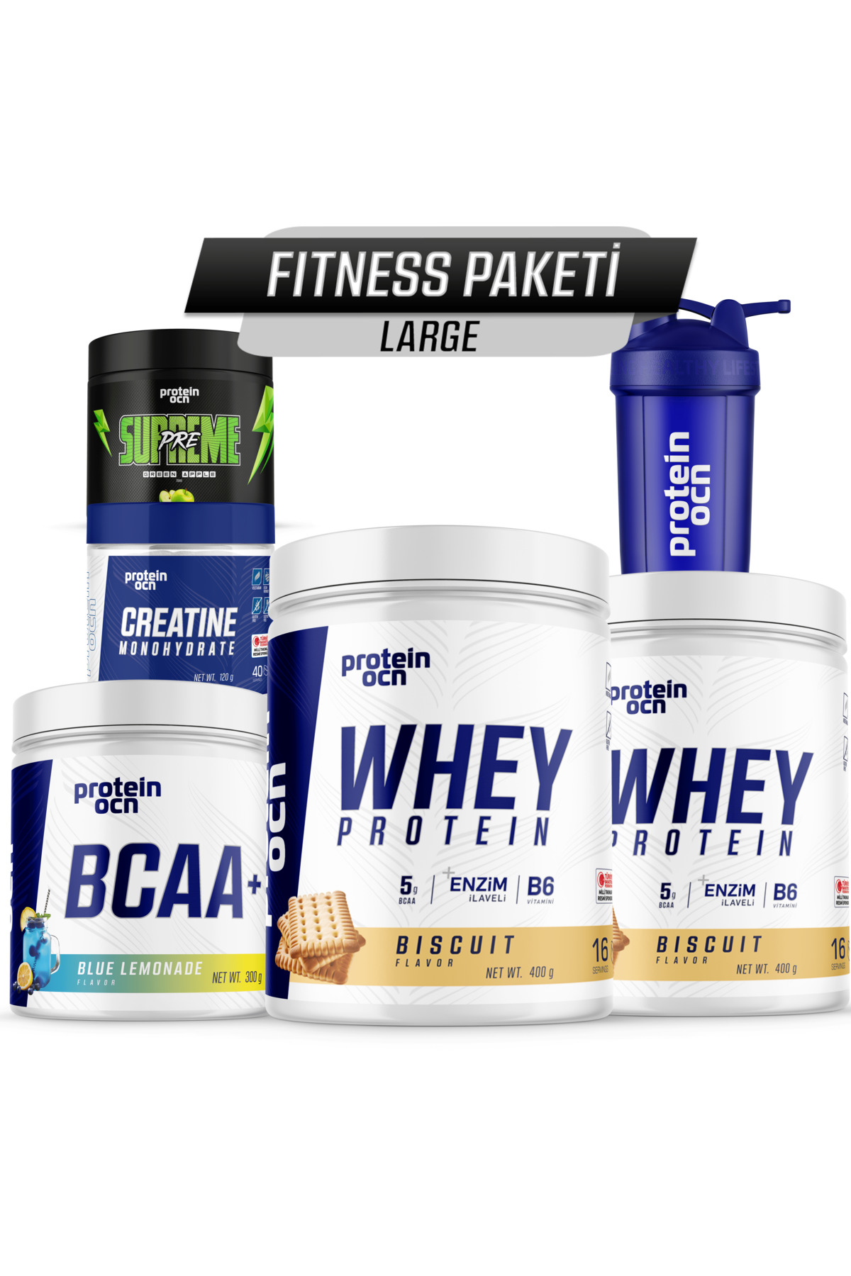 Proteinocean Fıtness Paketi Large - Bisküvi Blue Lemonade Fiyatı ...