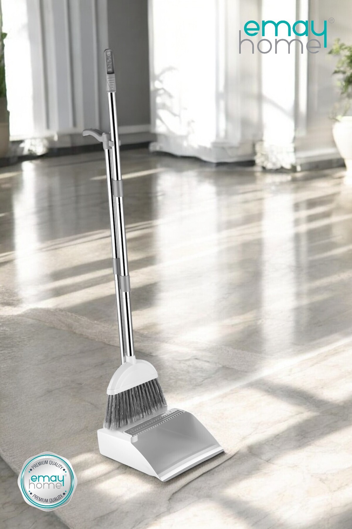 obido Cool Mop Corner Saplı Faraş Seti ”Beyaz” Katlanabilir Fırça ...