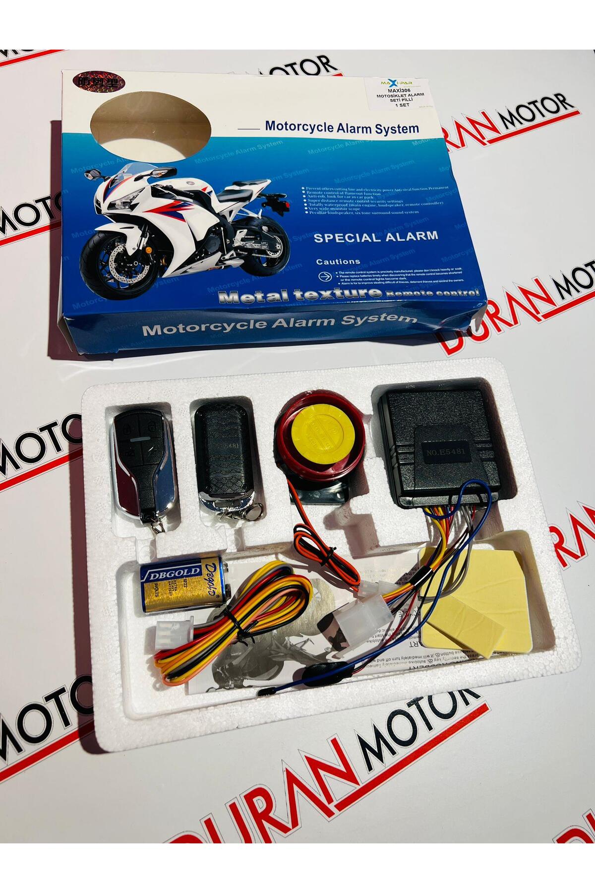 Genel Markalar MAXİ MOTOSİKLET ALARM-ÇALIŞTIRMA SETİ PİL DESTEKLİ-MOTOR ...